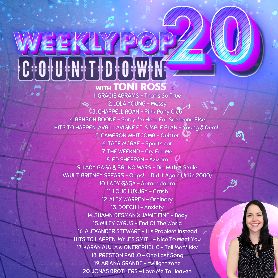 The Weekly Pop 20 Countdown | JUMP Radio